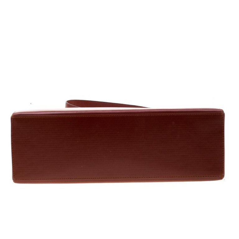 Yves Saint Laurent Maroon Leather Shoulder Bag at 1stDibs