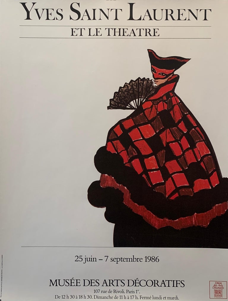 Yves Saint-Laurent Museum of Decorative Arts Original Vintage Poster ...