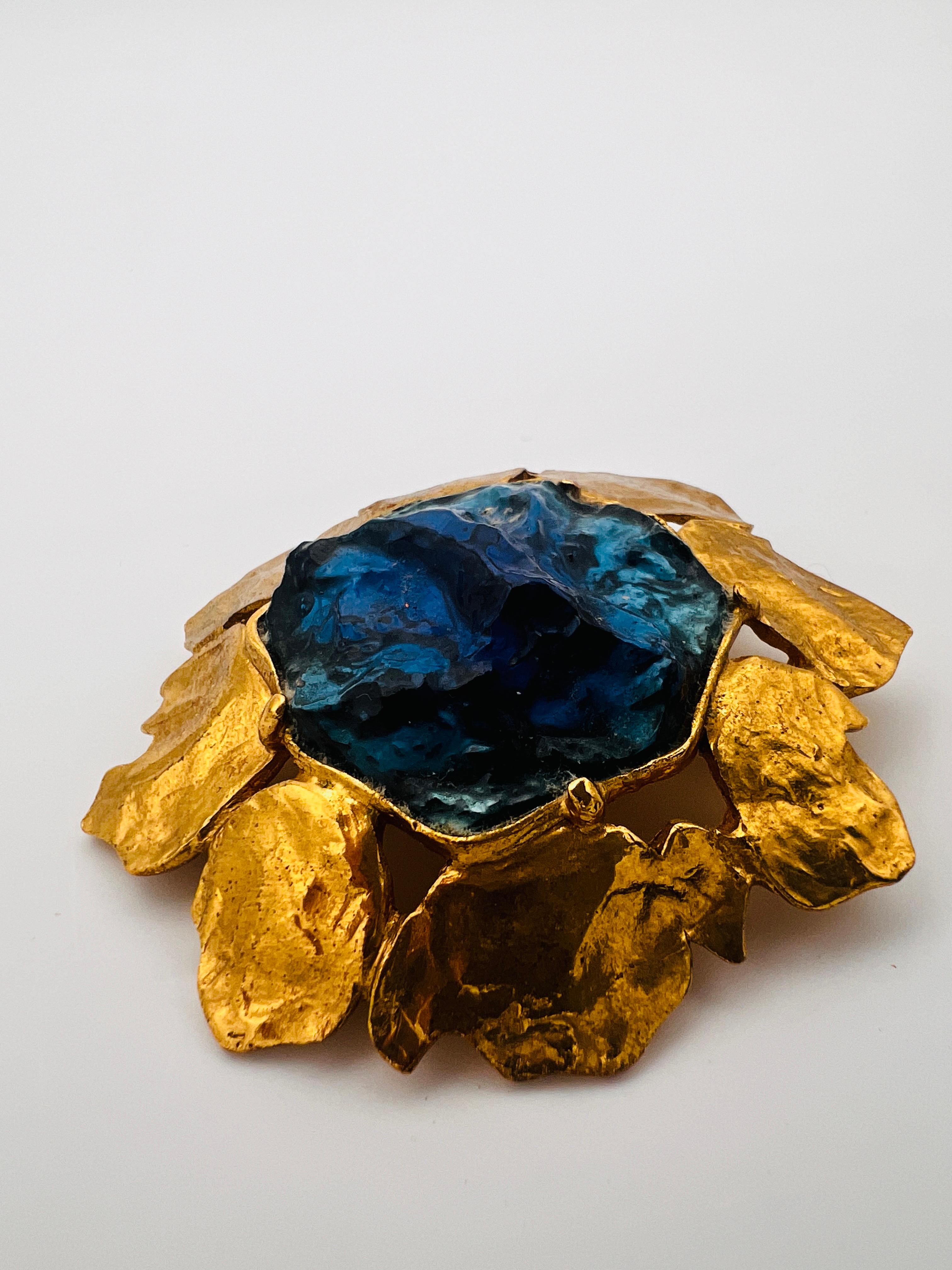 Yves Saint Laurent par Robert Goossens 1980 Brooch Pendant For Sale at ...