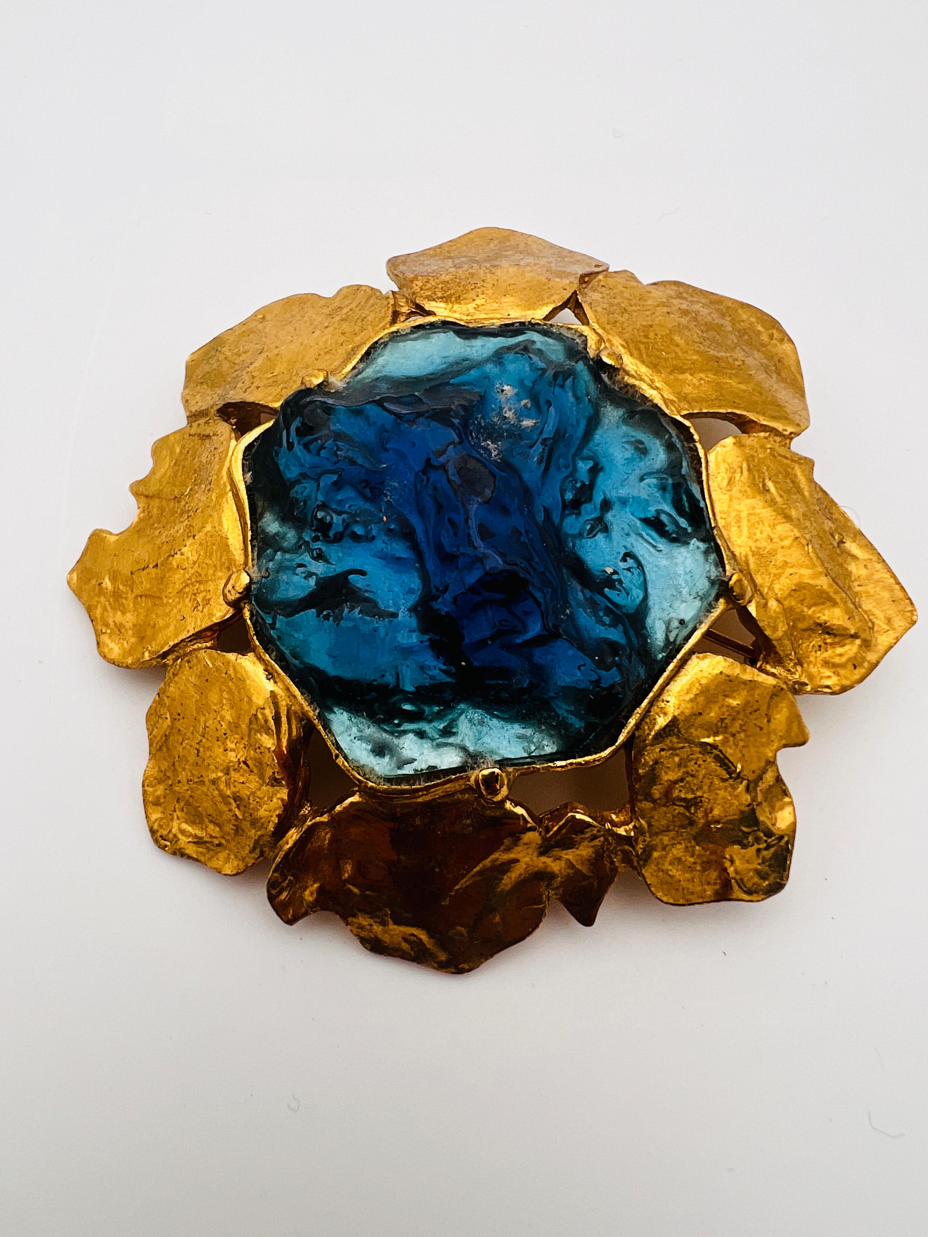 Yves Saint Laurent par Robert Goossens 1980 Brooch Pendant For Sale at ...