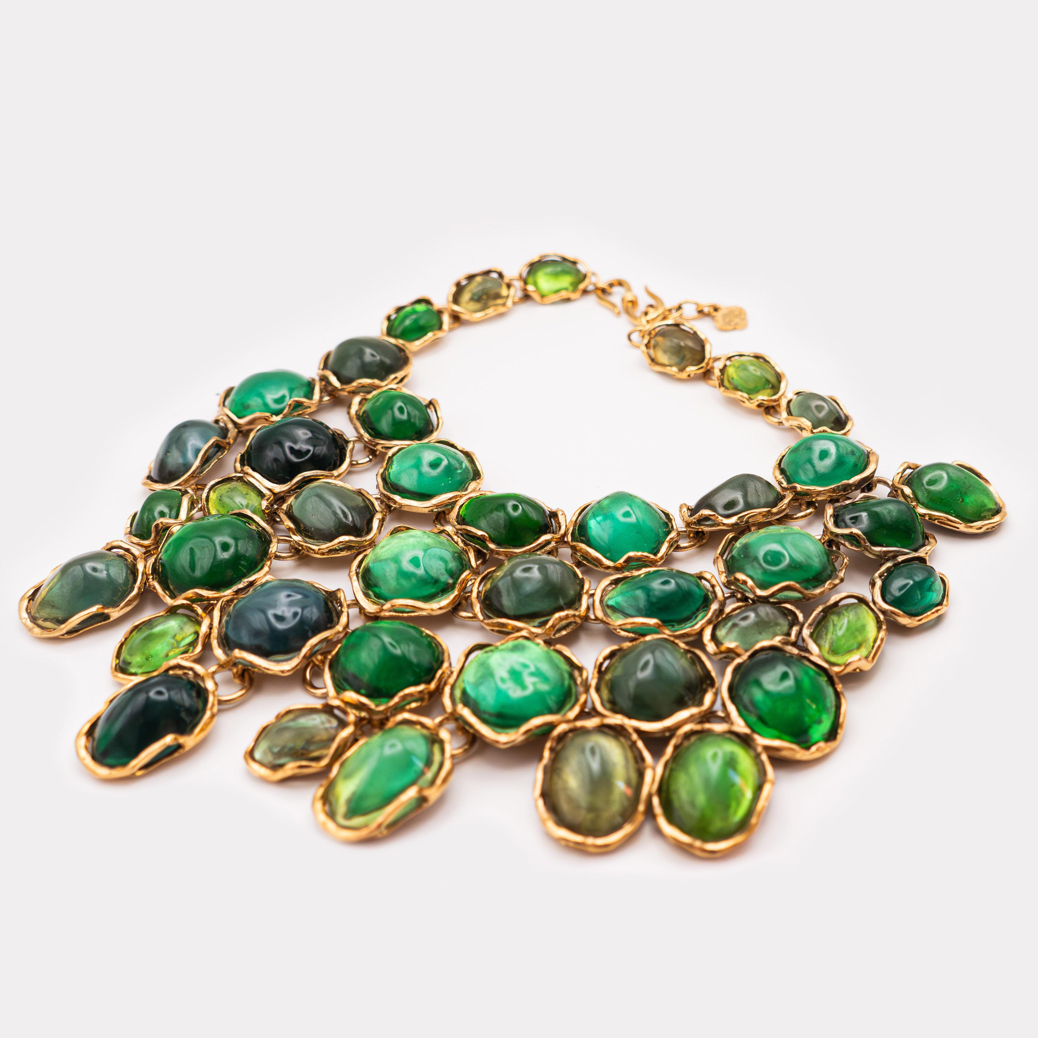 Yves Saint Laurent Plastron Necklace by Maison Goossens at 1stDibs