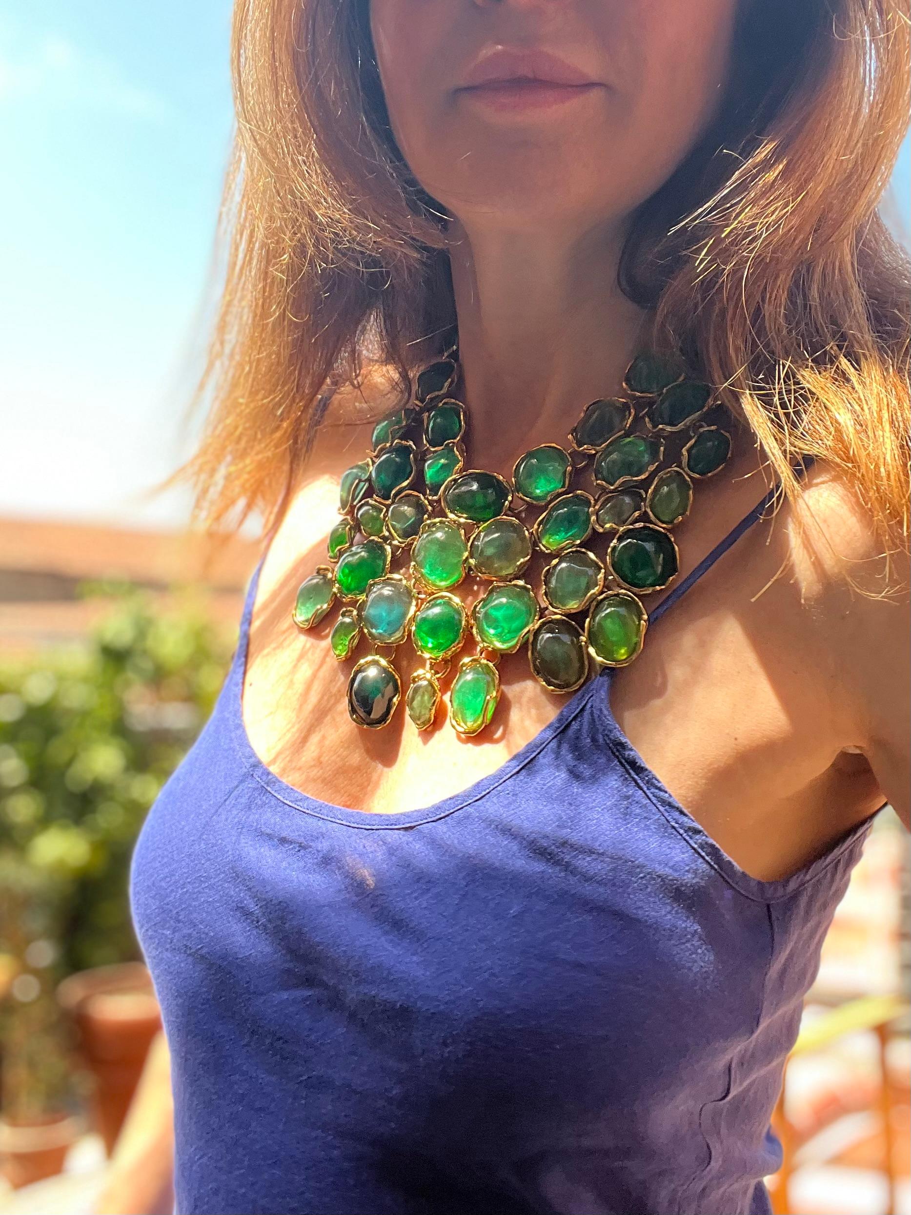 Yves Saint Laurent Plastron Necklace by Maison Goossens at 1stDibs