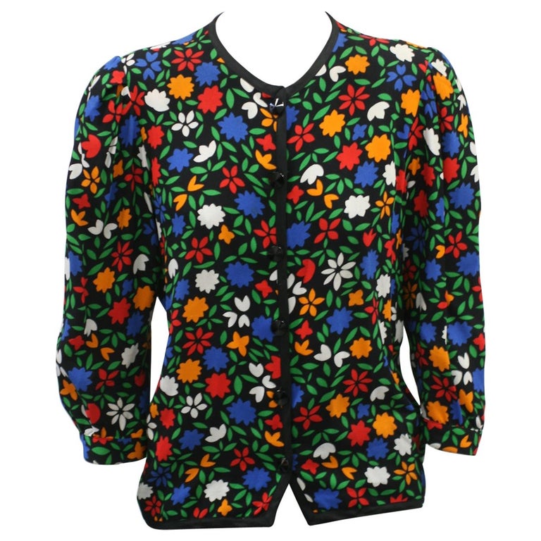 Yves Saint Laurent Rayon Crepe Jacket For Sale at 1stDibs