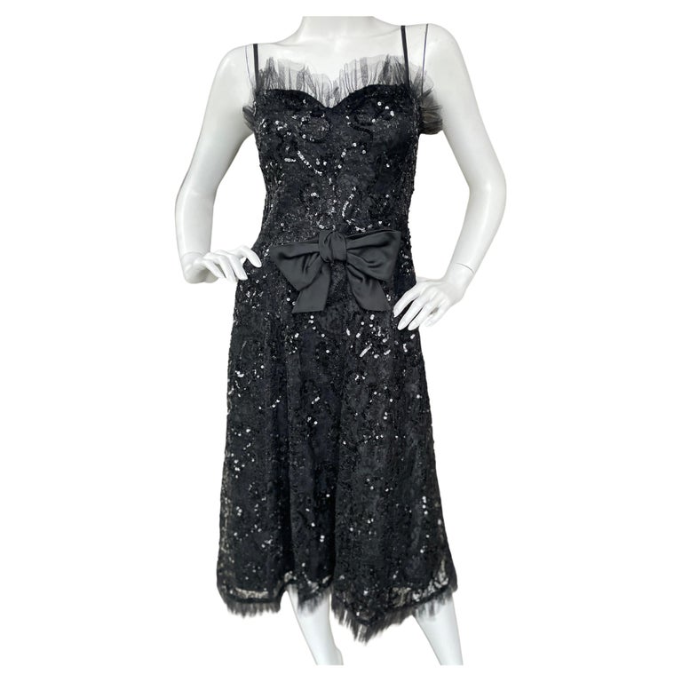Yves Saint Laurent Rive Gauche Fall 1987 Sequin Lace Cocktail Dress Ad ...