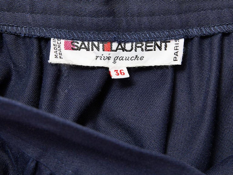Yves Saint Laurent Rive Gauche Patch Pocket Midi Skirt For Sale at 1stDibs