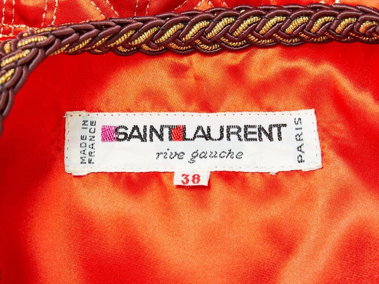 Yves Saint Laurent Rive Gauche Quilted Cropped Jacket at 1stDibs
