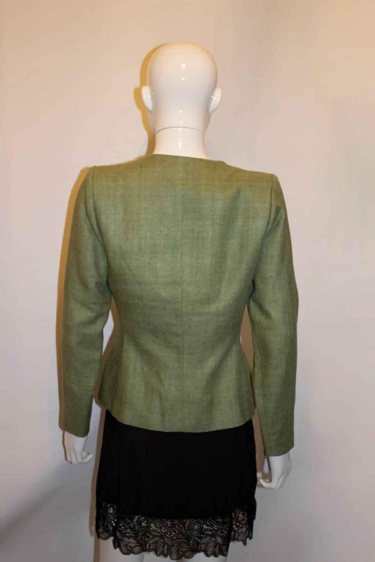Yves Saint Laurent Rive Gauche Raw Silk Jacket For Sale at 1stDibs