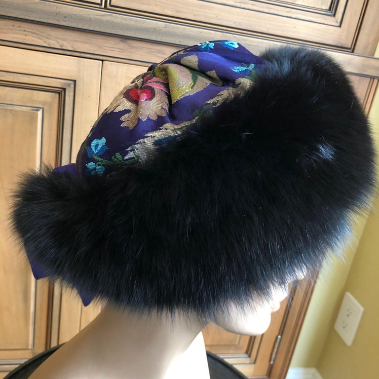 Yves Saint Laurent Rive Guache 1970's Russian Collection Fox Tim ...