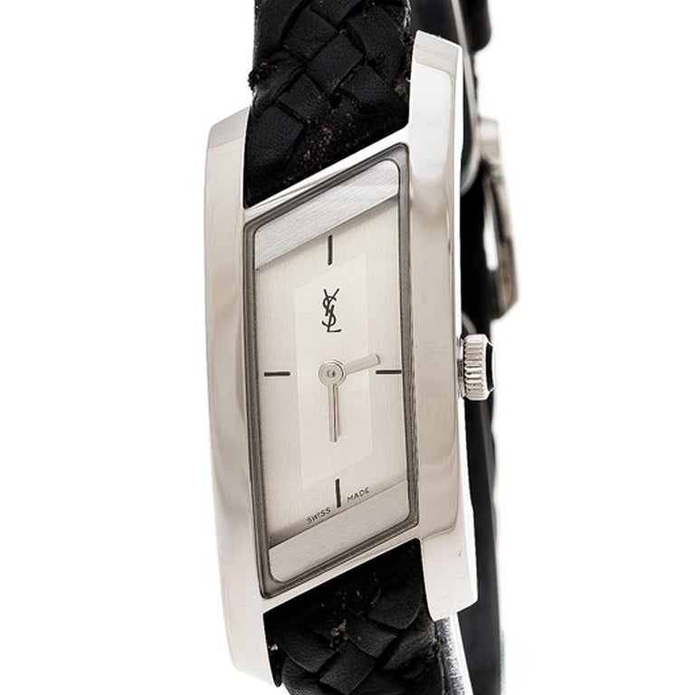 Yves Saint Laurent Silver Stainless Steel Rive Gauche Women's ...
