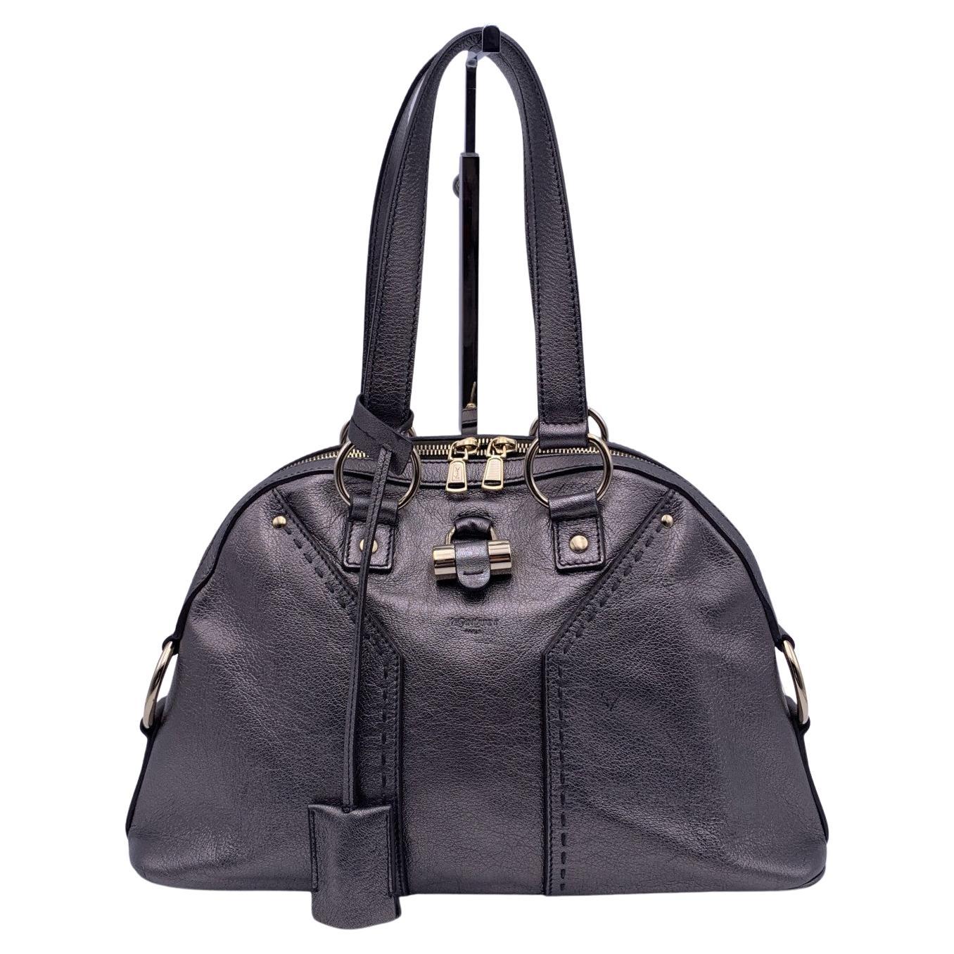 Yves Saint Laurent Purple Downtown Large Bag at 1stDibs