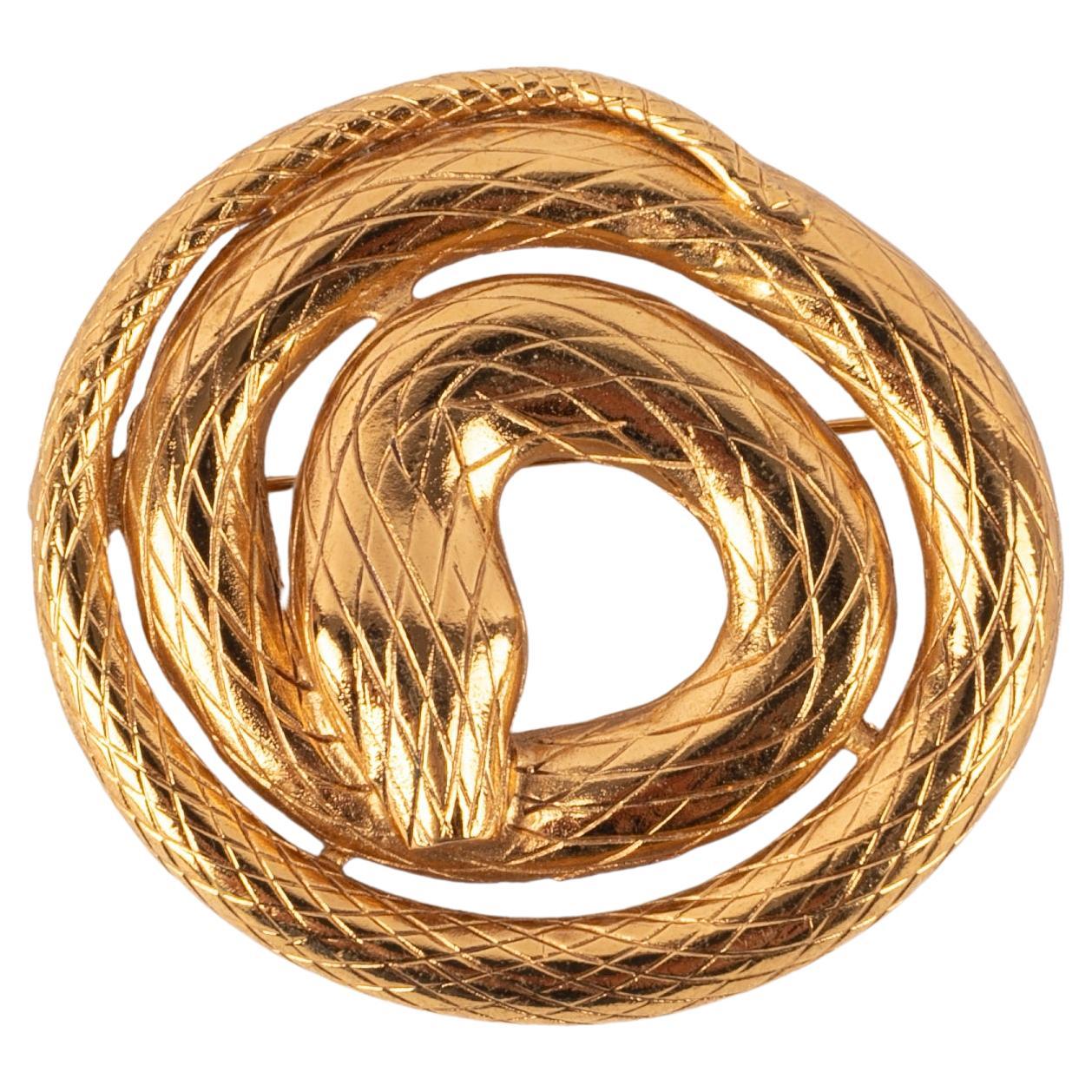 Yves Saint Laurent snake brooch For Sale at 1stDibs