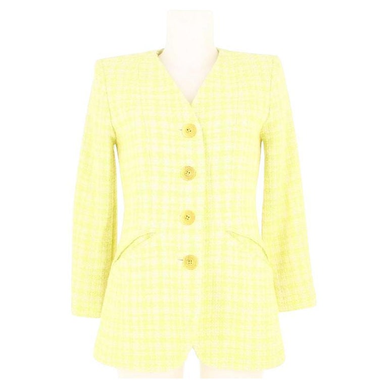 Yves Saint Laurent Suit Jacket in Apple Green For Sale at 1stDibs