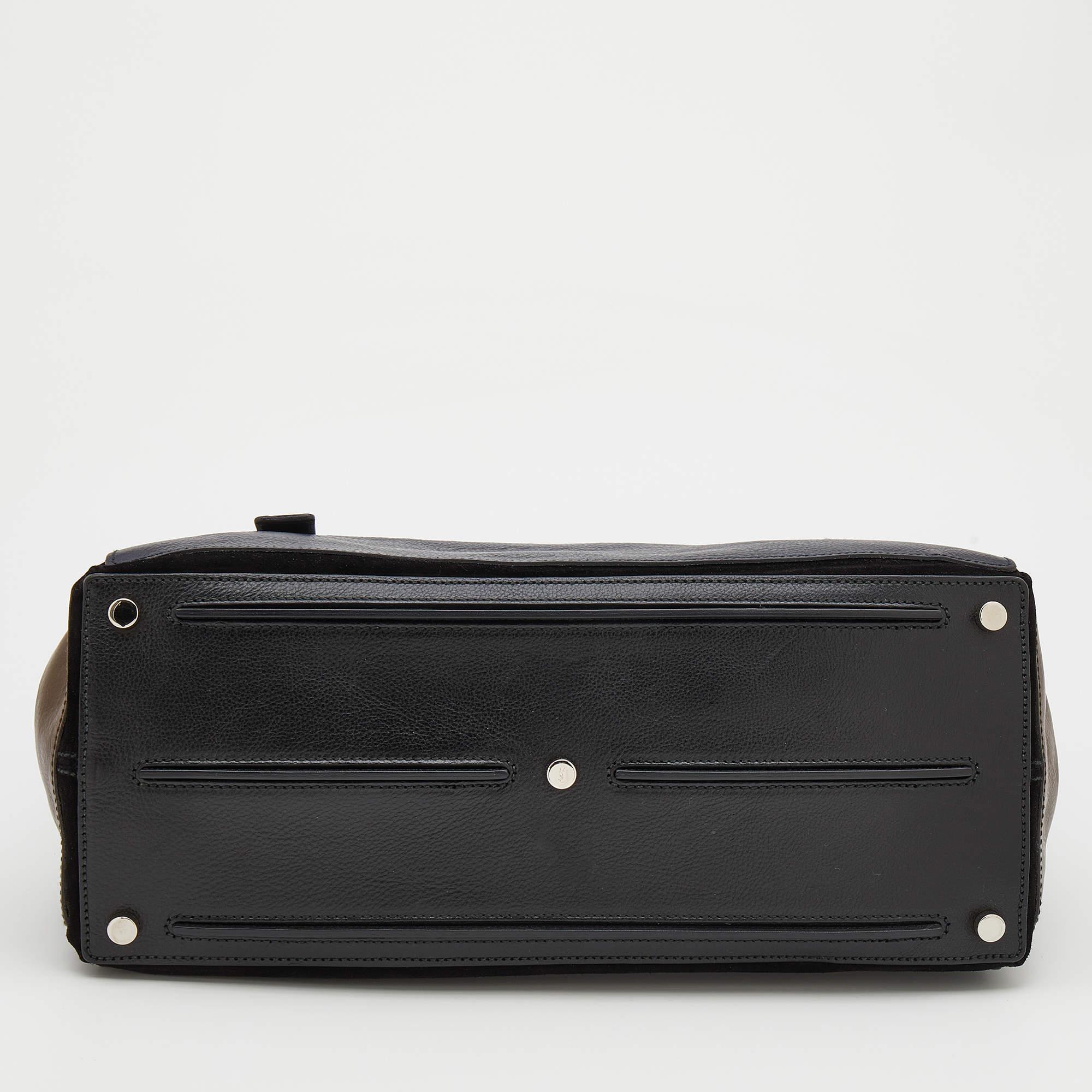 Yves Saint Laurent Tri Color Leather Large Muse Two Top Handle Bag For ...