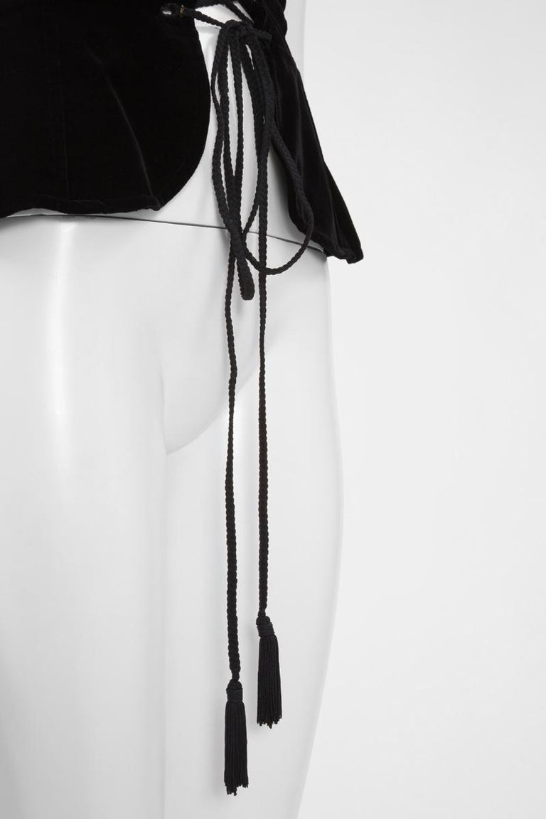 Yves Saint Laurent Velvet Corset Top at 1stDibs | yves saint laurent ...