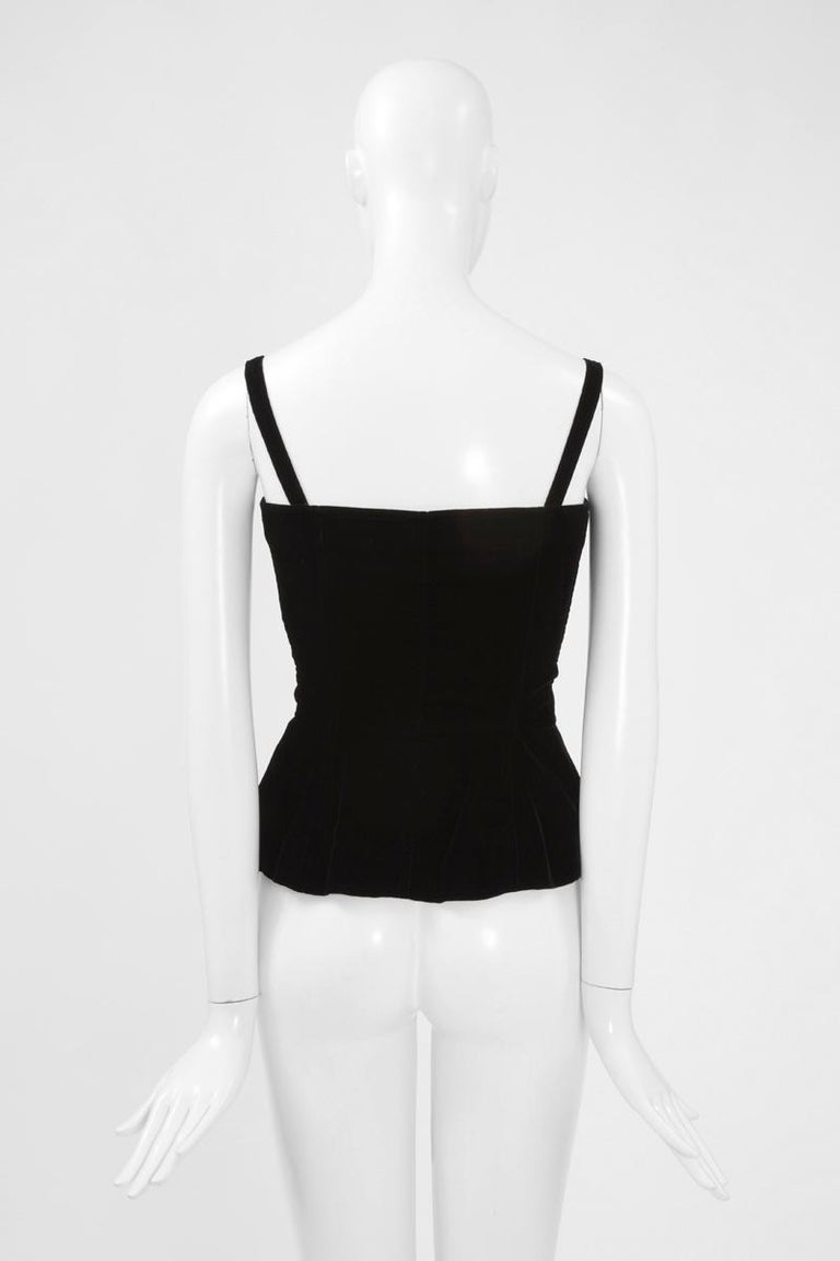Yves Saint Laurent Velvet Corset Top at 1stDibs | yves saint laurent ...