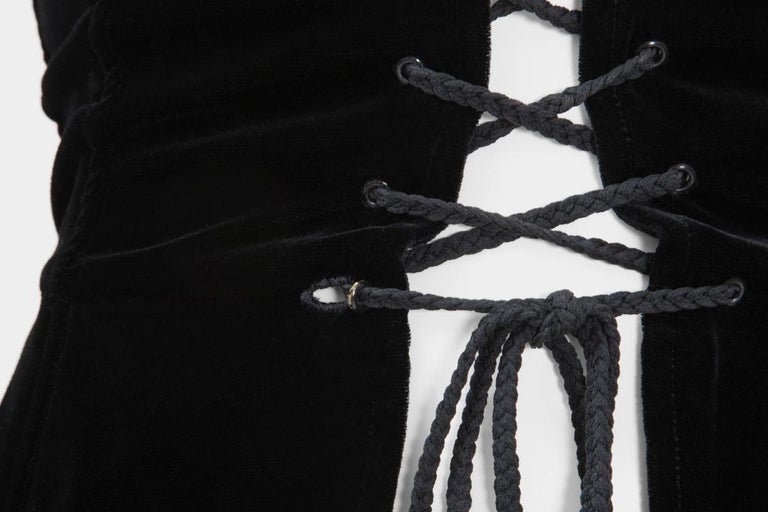 Yves Saint Laurent Velvet Corset Top at 1stDibs | yves saint laurent ...