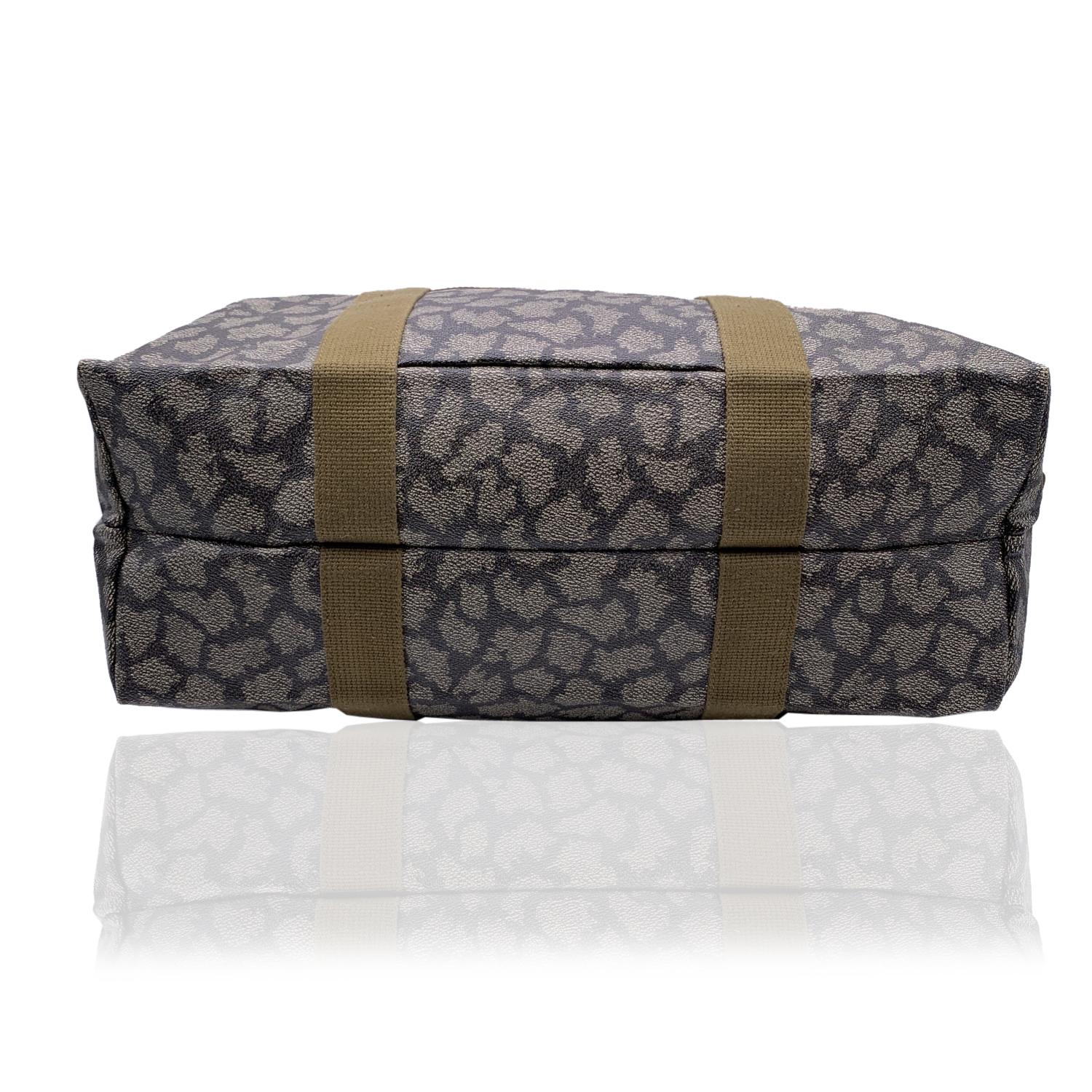 Yves Saint Laurent Vintage Giraffe Print Canvas Weekender Travel Bag ...