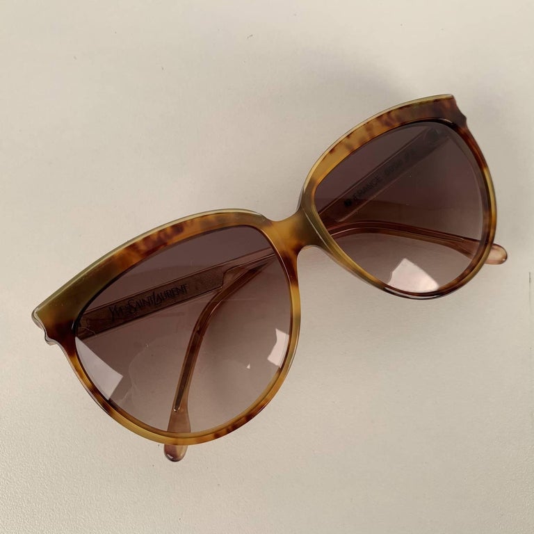 Yves Saint Laurent Vintage Tortoise Butterflies Sunglasses 8008 P 3 at ...