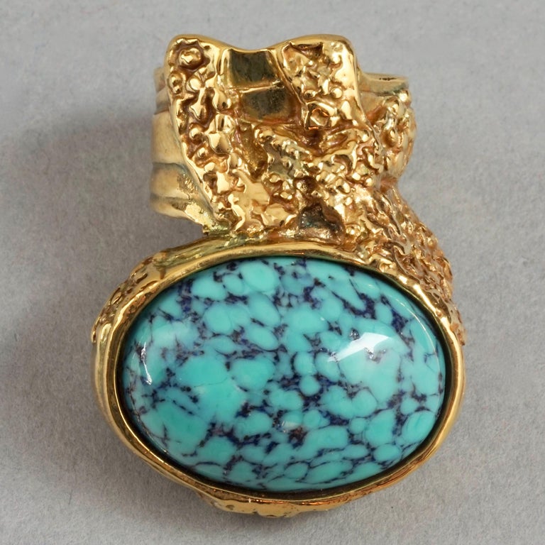 YVES SAINT LAURENT YSL Arty Turquoise Ring at 1stDibs | ysl arty ring ...