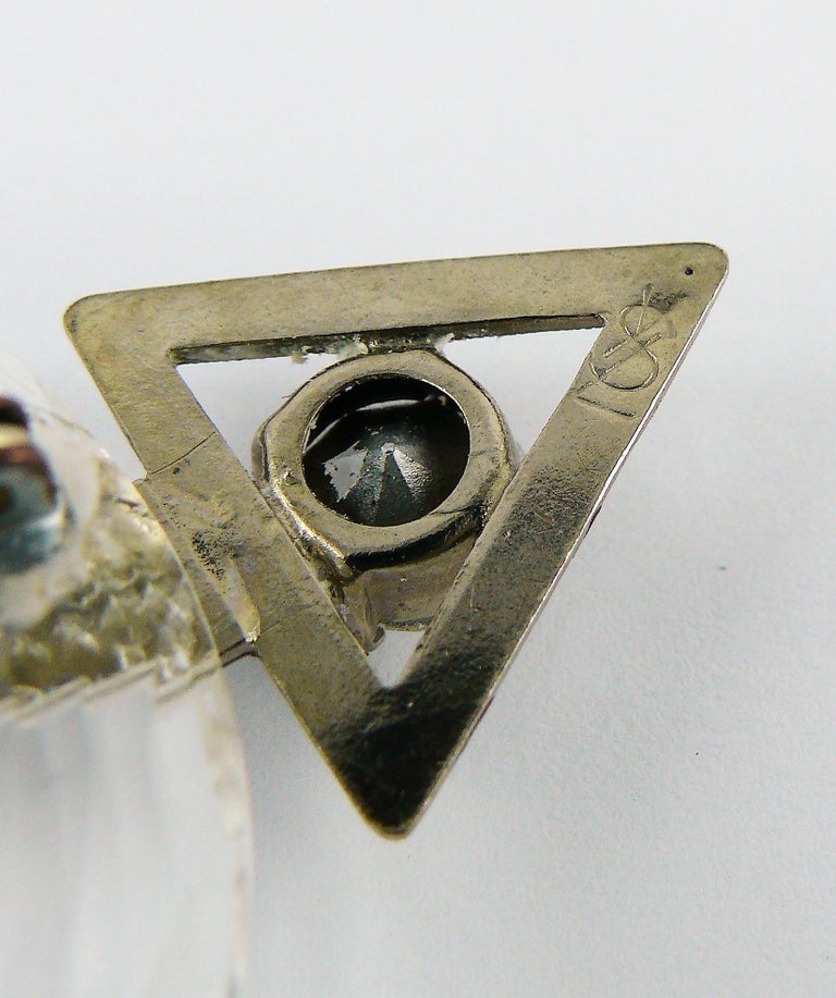 Yves Saint Laurent YSL by Denez Vintage 1970s Art Deco Inspired Brooch ...