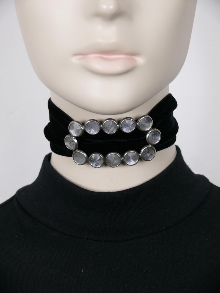 YVES SAINT LAURENT YSL by Tom Ford Velvet Choker/Bracelet For Sale at ...