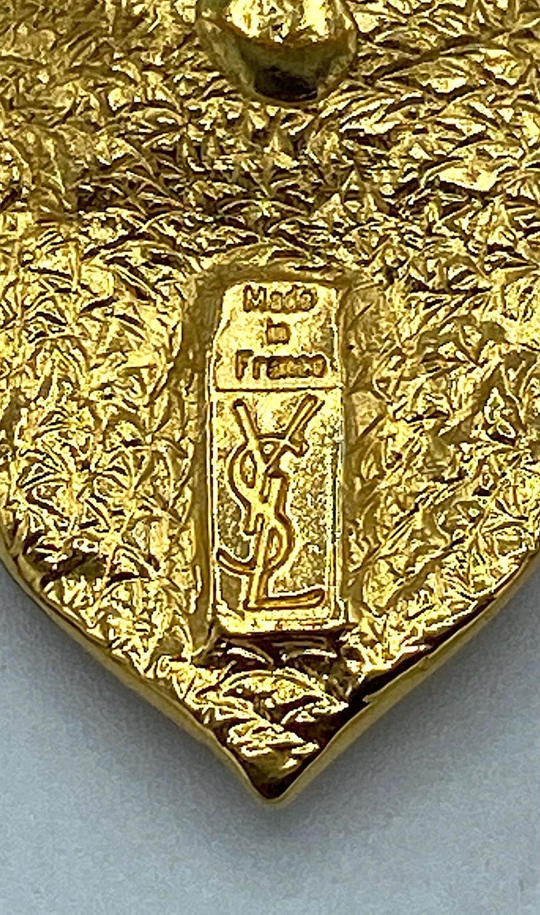 Yves Saint Laurent YSL 1980s Gold Scarf Ring For Sale at 1stDibs