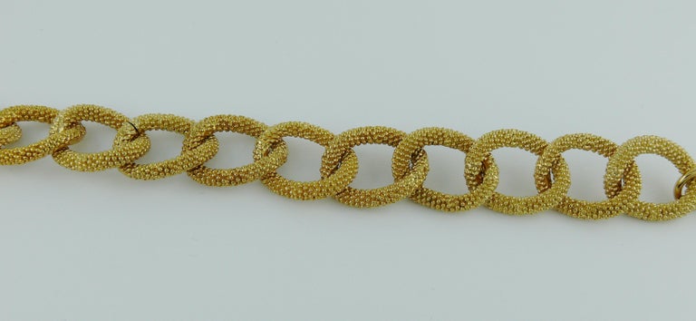 Yves Saint Laurent YSL Gold Toned Chain Logo Charm Bracelet at 1stDibs ...