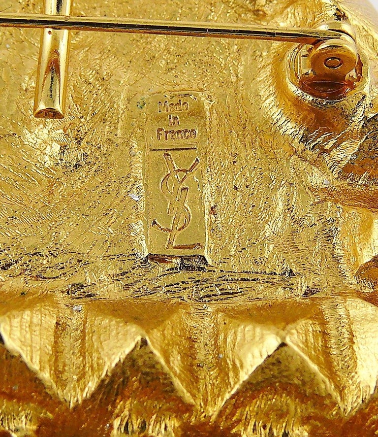 Yves Saint Laurent YSL Vintage Jewelled Russian Inspired Brooch Pendant ...