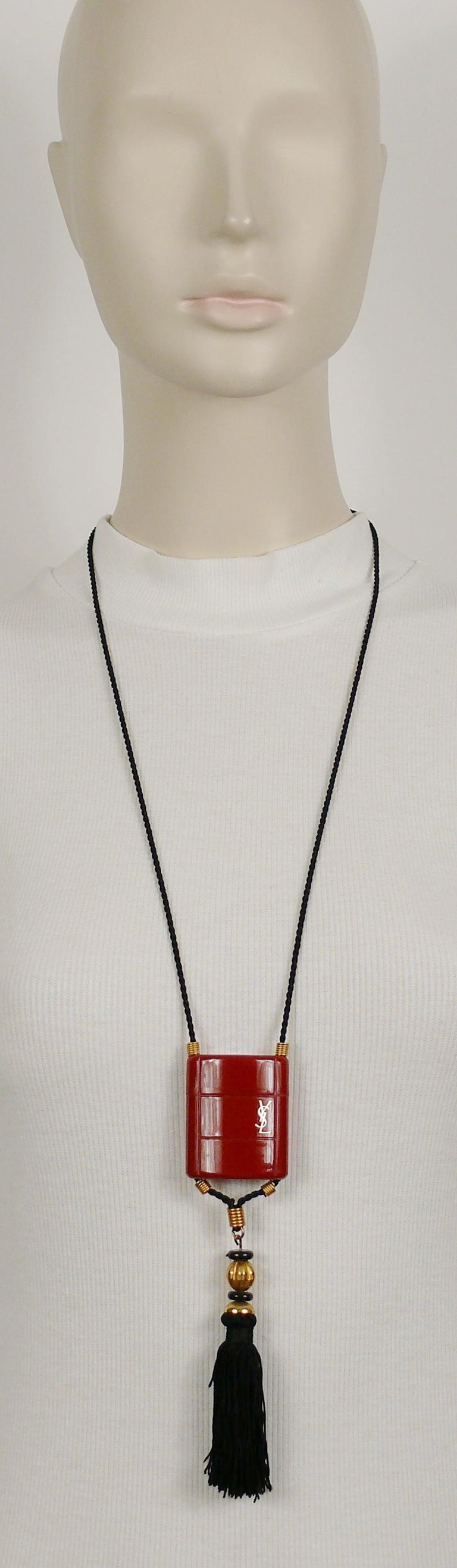 Yves Saint Laurent YSL Vintage Opium Inro Pendant Necklace For Sale at ...