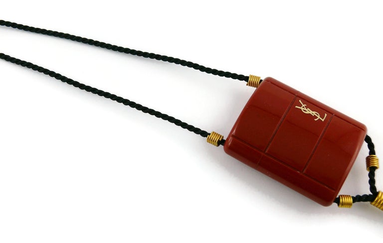 Yves Saint Laurent YSL Vintage Opium Inro Pendant Necklace For Sale at ...