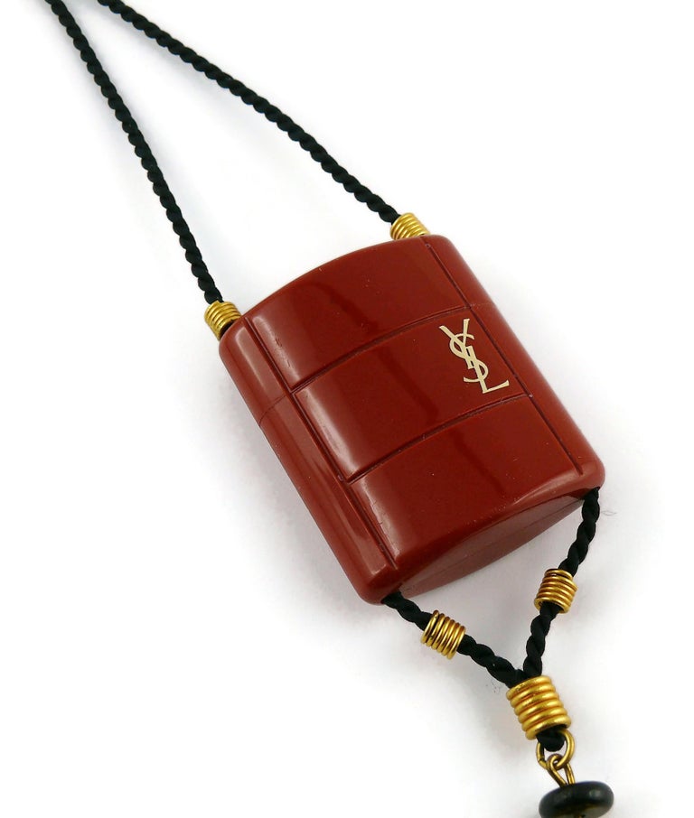 Yves Saint Laurent YSL Vintage Opium Inro Pendant Necklace For Sale at ...