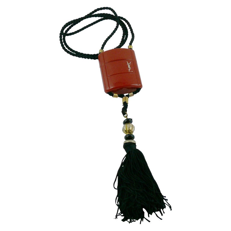 Yves Saint Laurent YSL Vintage Opium Inro Pendant Necklace For Sale at ...