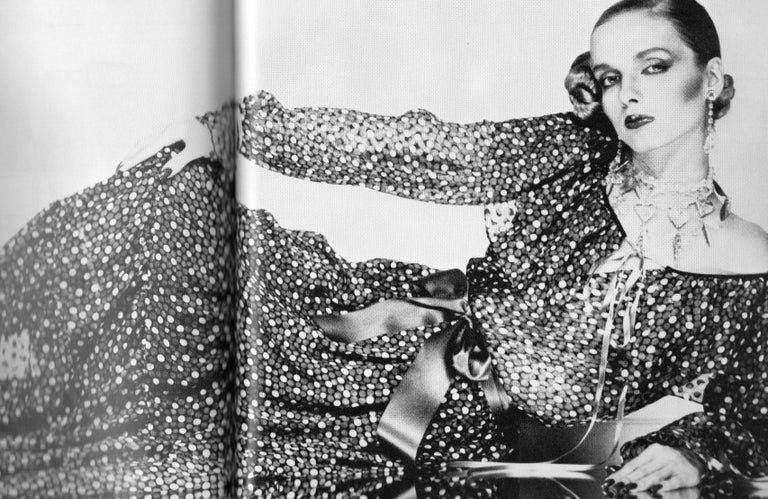 YVES SAINT LAURENT YSL Vintage Sheer Polka-Dot Skirt and Blouse ...