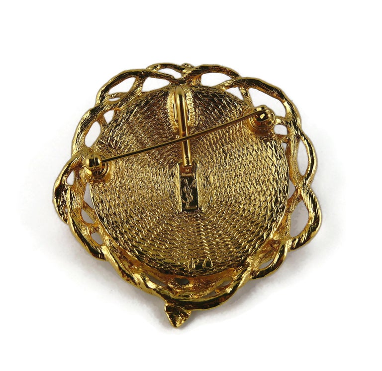 Yves Saint Laurent YSL Vintage Snake Serpent Brooch Pendant at 1stDibs