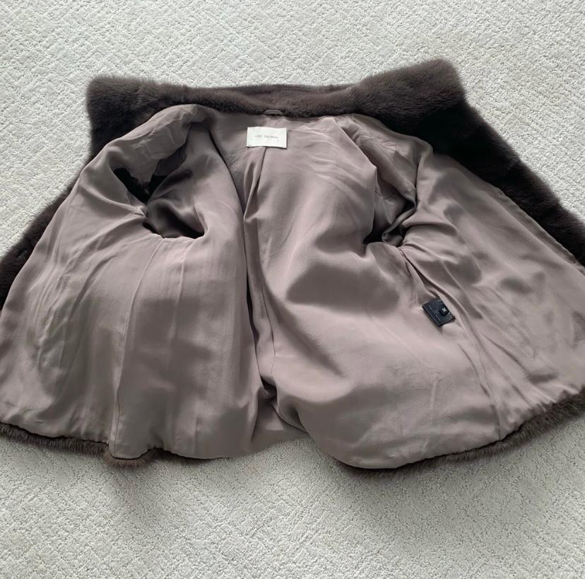 Yves Solomon Brown Mink hooded coat at 1stDibs | norkos kailiniai
