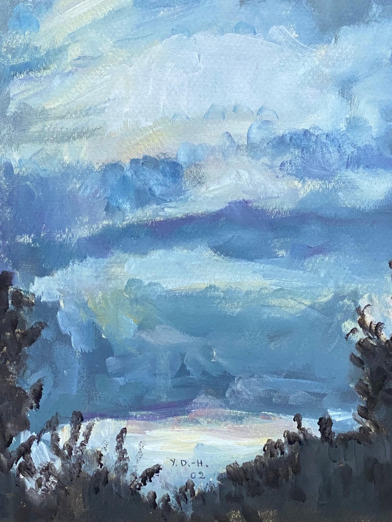 Yvette Dubois Habasque - Abstract Expressionist Original Oil Painting ...