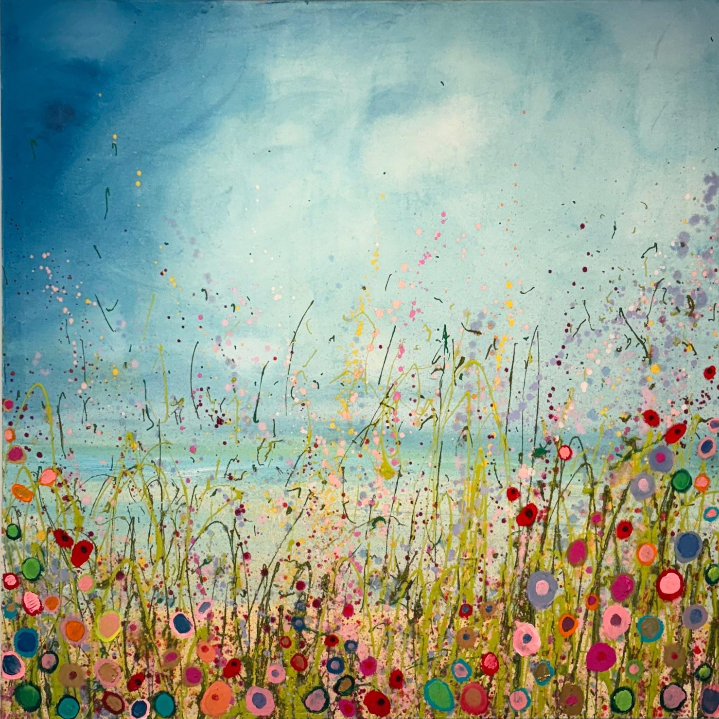 Yvonne Coomber - Gentle Seas and Loving You So - abstract floral oil ...