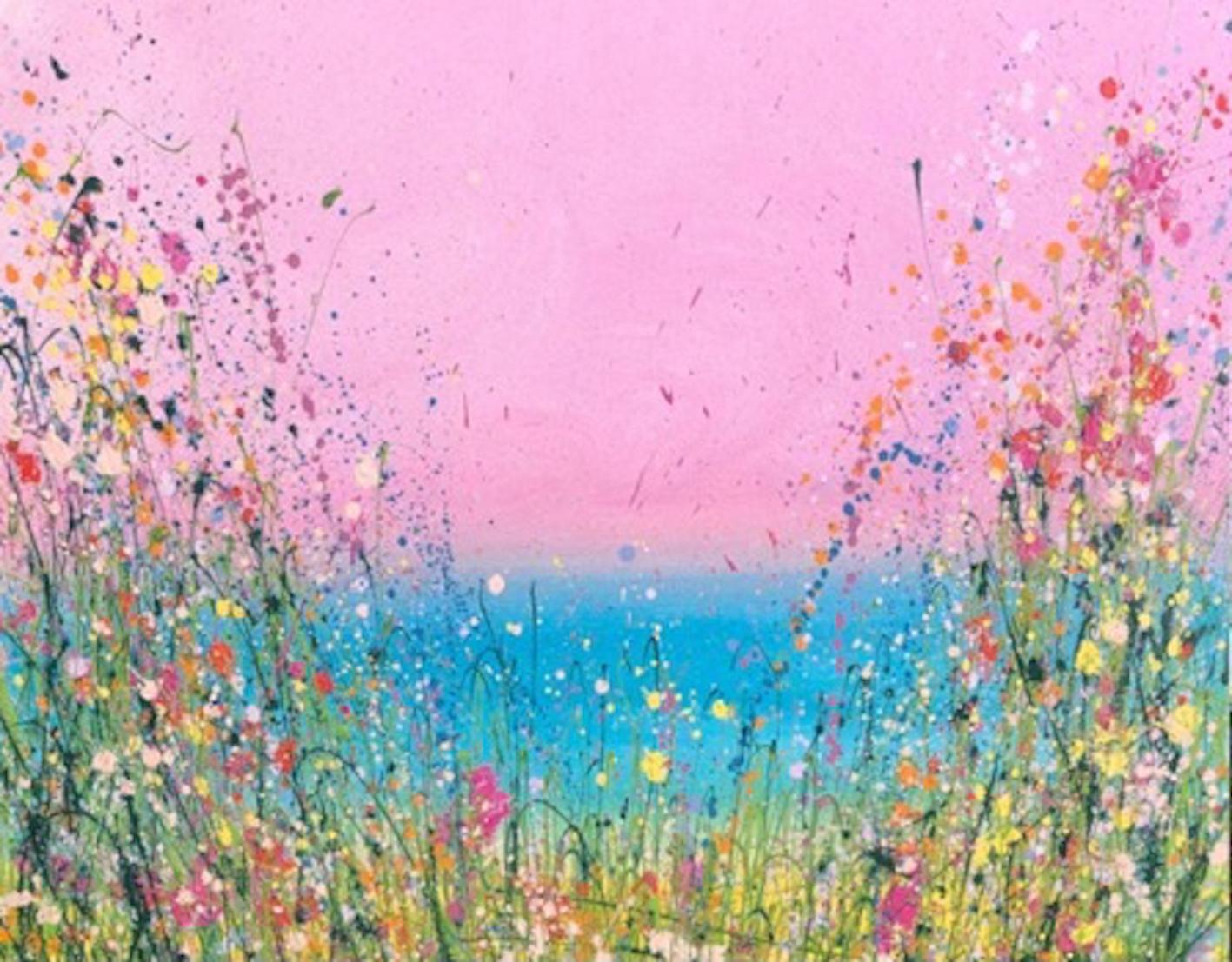 Yvonne Coomber - MERMAIDS DANCE HERE- original abstract floral sea ...