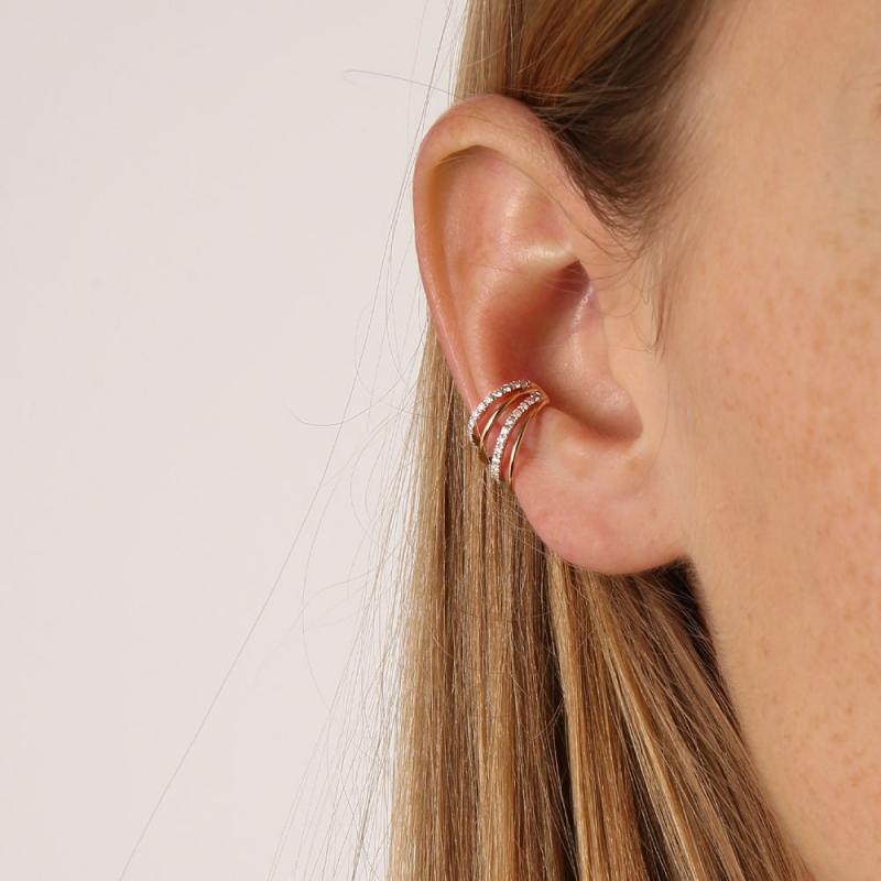 Yvonne Leon's Ear Cuff with 18 Karat Yellow Gold and Diamonds For Sale ...