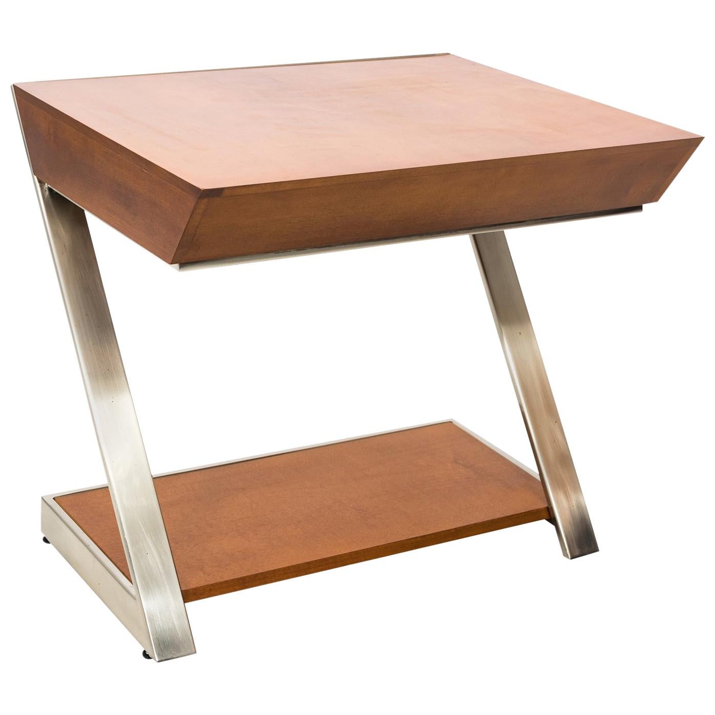 Z-Form Wood Table For Sale at 1stDibs