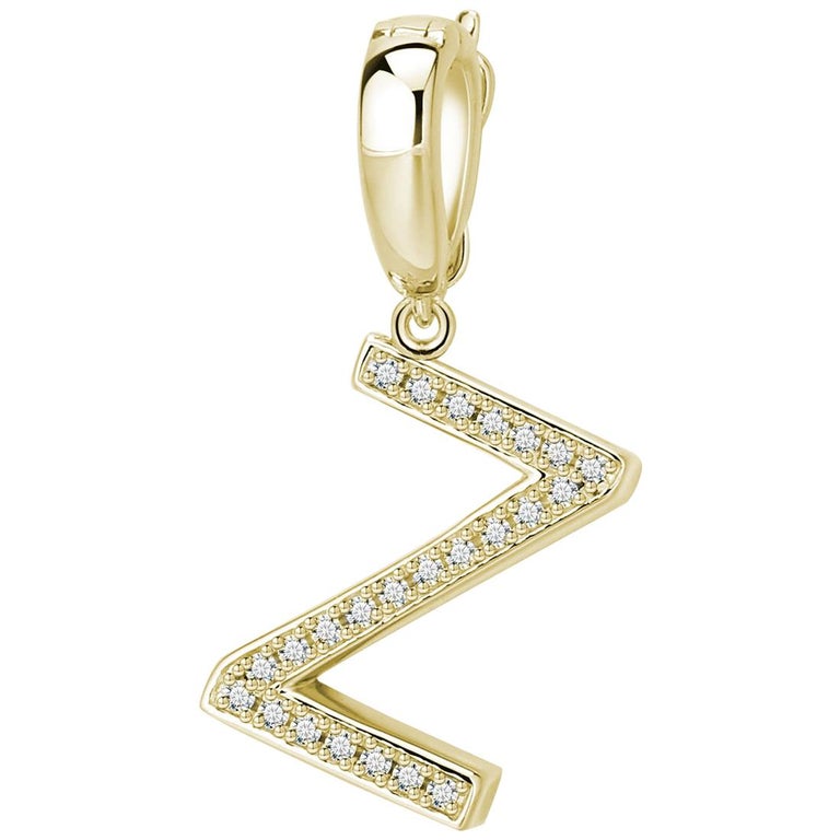 Z Initial Pendant/Charm For Sale at 1stDibs