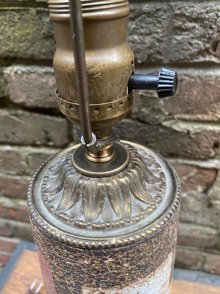 Zaalberg Dutch Pottery Abstract Design Lamp at 1stDibs