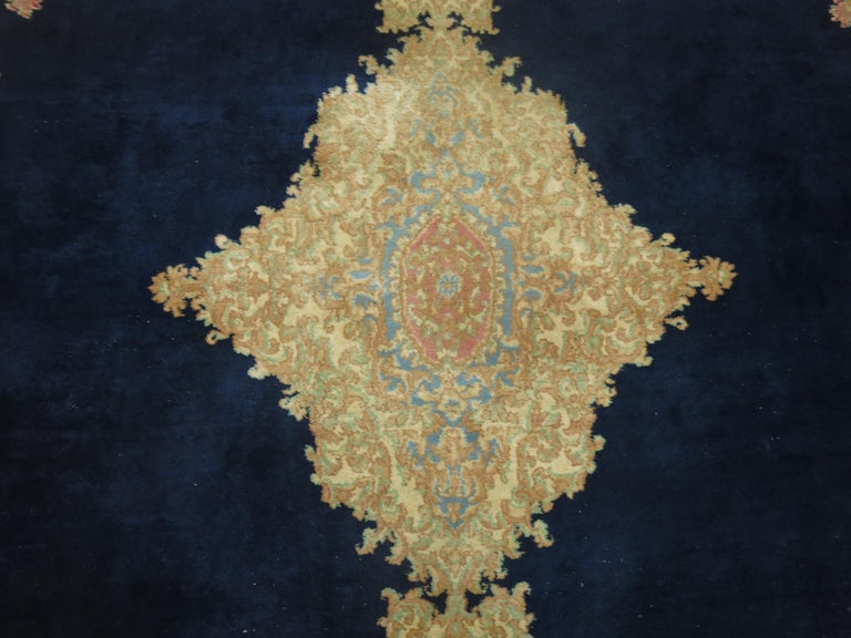 Zabihi Collection Persian Signed Kerman Rug For Sale at 1stDibs