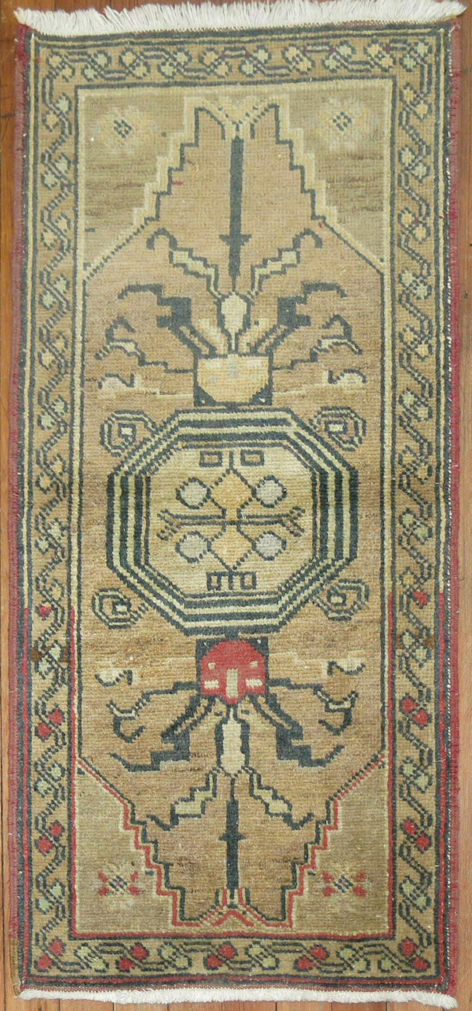 Zabihi Collection Turkish Mini Anatolian Rug For Sale at 1stDibs