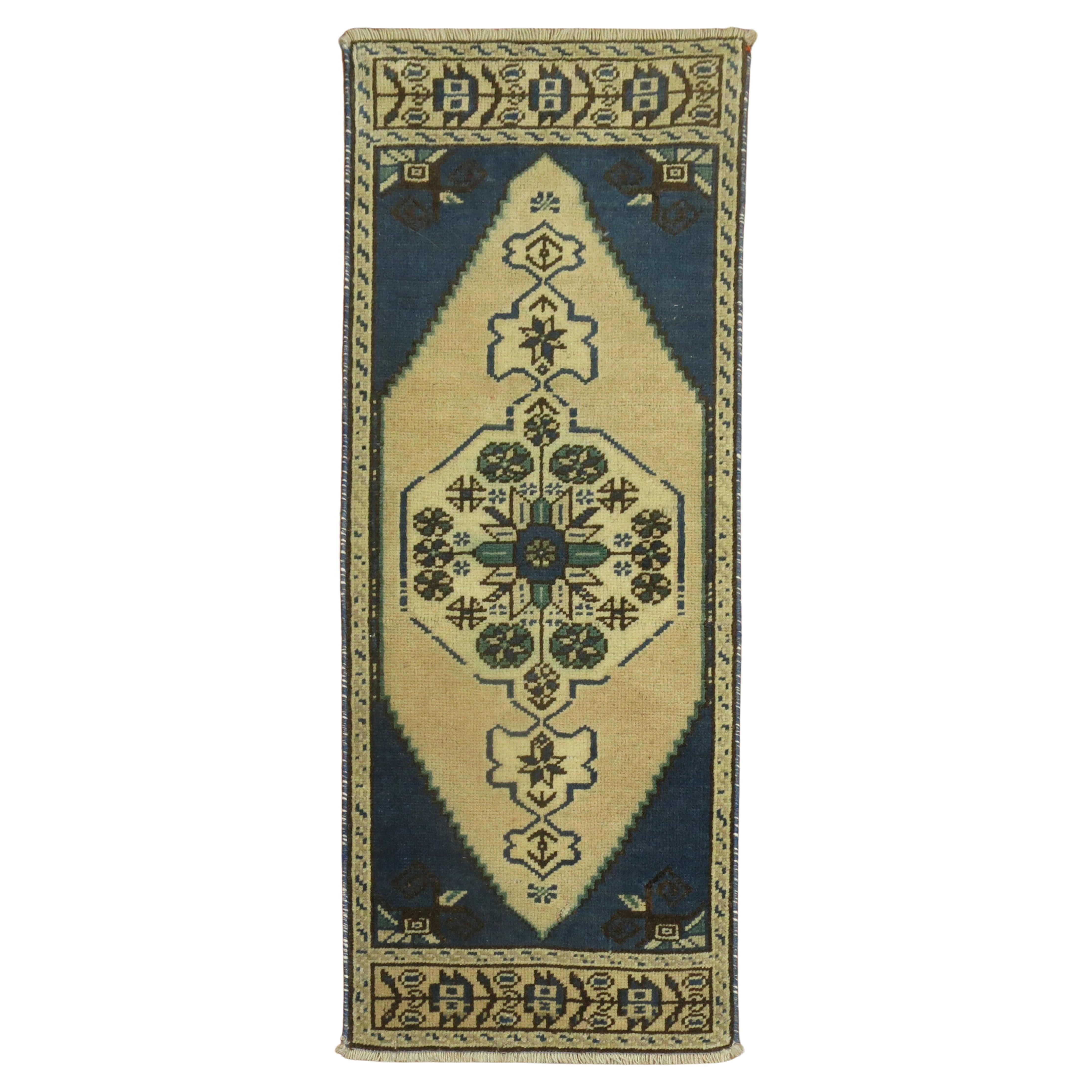 Zabihi Collection Vintage Turkish Konya Decorative Rug For Sale at 1stDibs