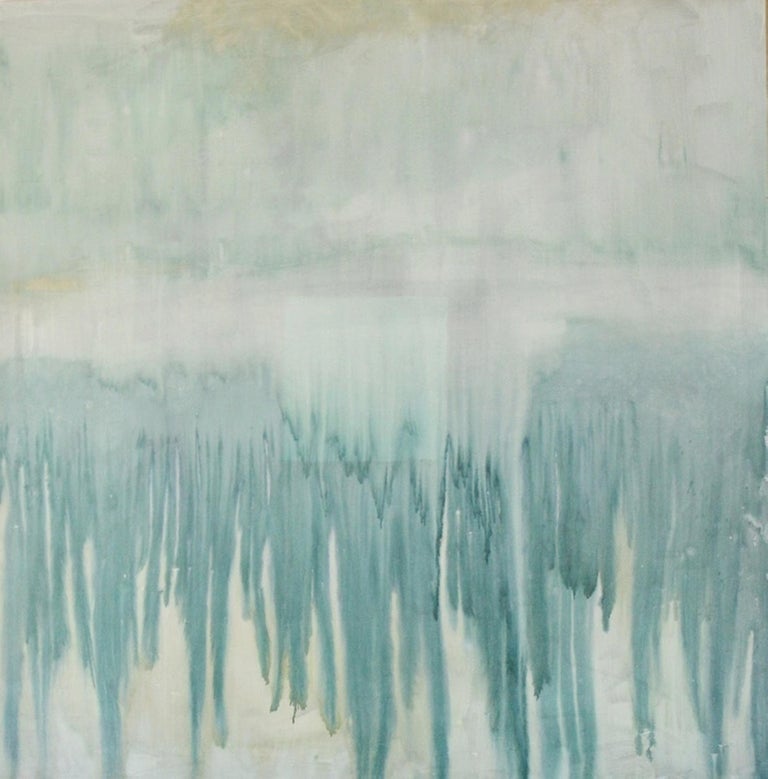 Zach Touchon - Rock Island - Blue and Sandy Abstract Expressionism ...