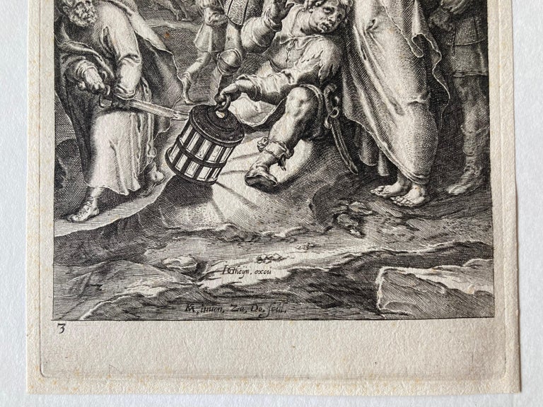 Zacharias Dolendo - Arrest of Christ, Engraving, a. Karel van Mander, p ...
