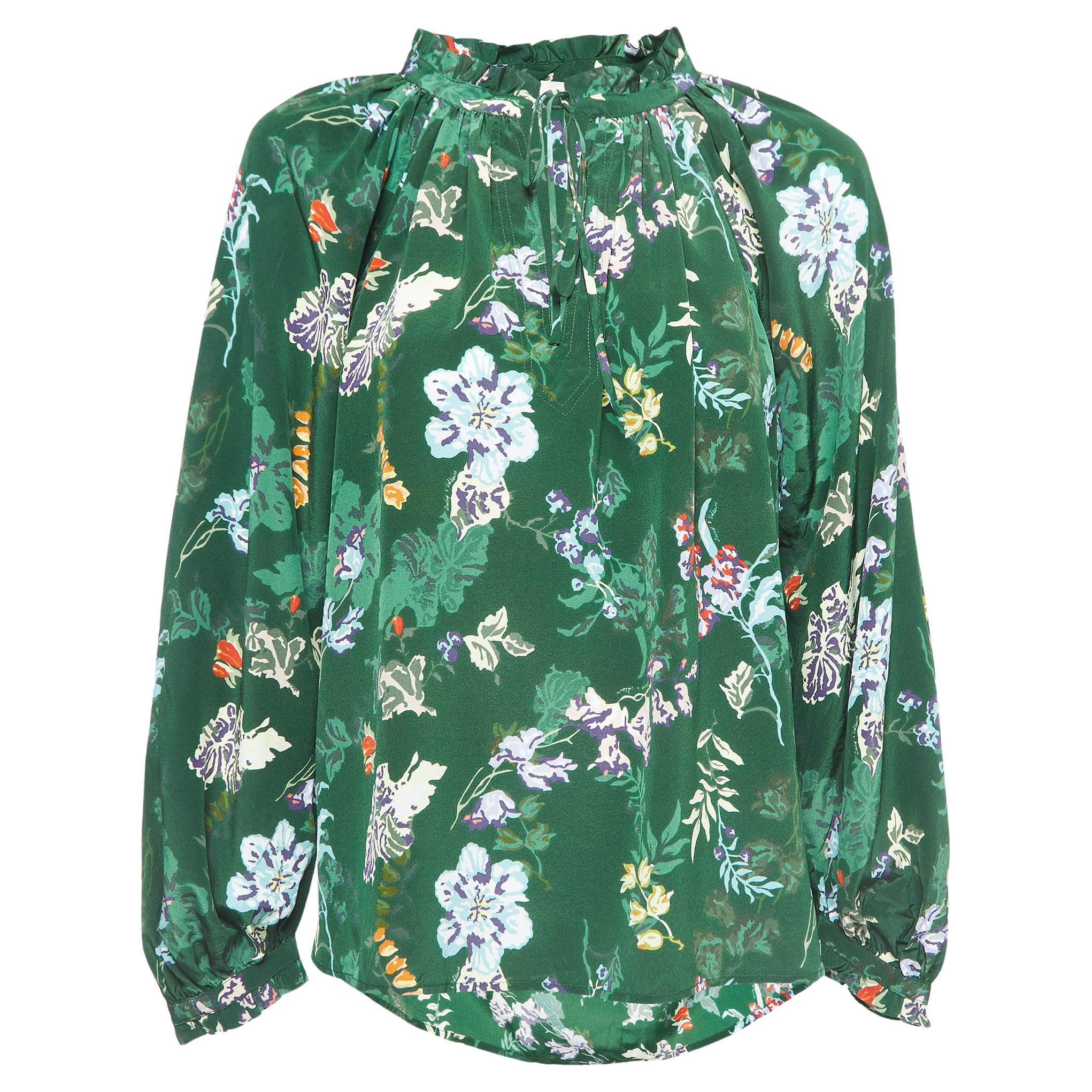 Print Blouse Green - 204 For Sale on 1stDibs | green print blouse