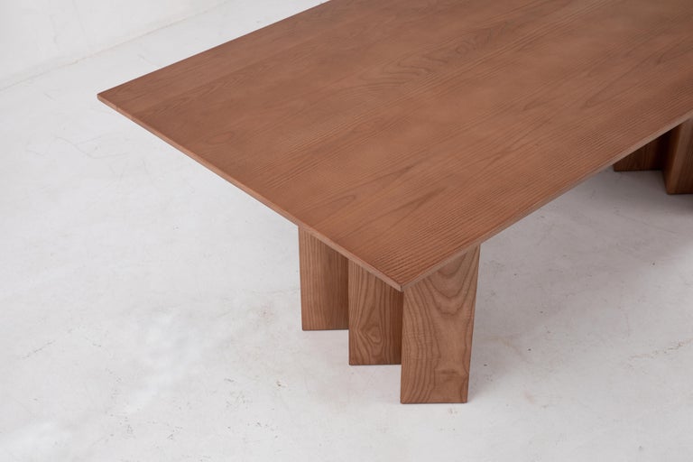 Zafal Dining Table 84 Sienna Minimalist Dining Table In Wood For
