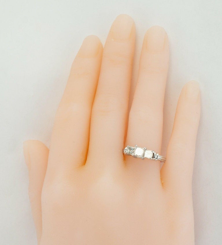 Zai Diamond Ring Platinum Band .89 TDW Engagement For Sale at 1stDibs